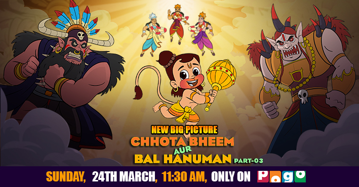 NEW BIG PICTURE CHHOTA BHEEM AUR BAL HANUMAN PART 3 ON POGO